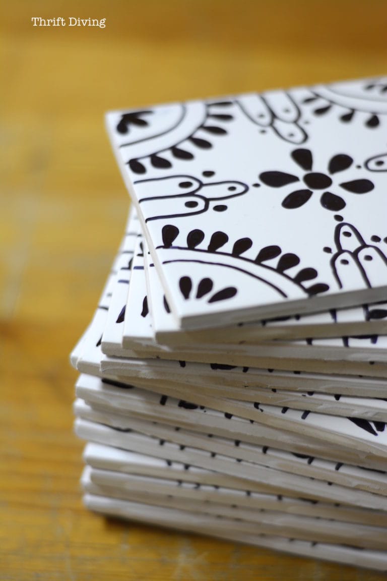 How to Tile a Table Top With Your Own Ceramic Tiles