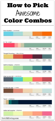 How to Pick Awesome Color Combos