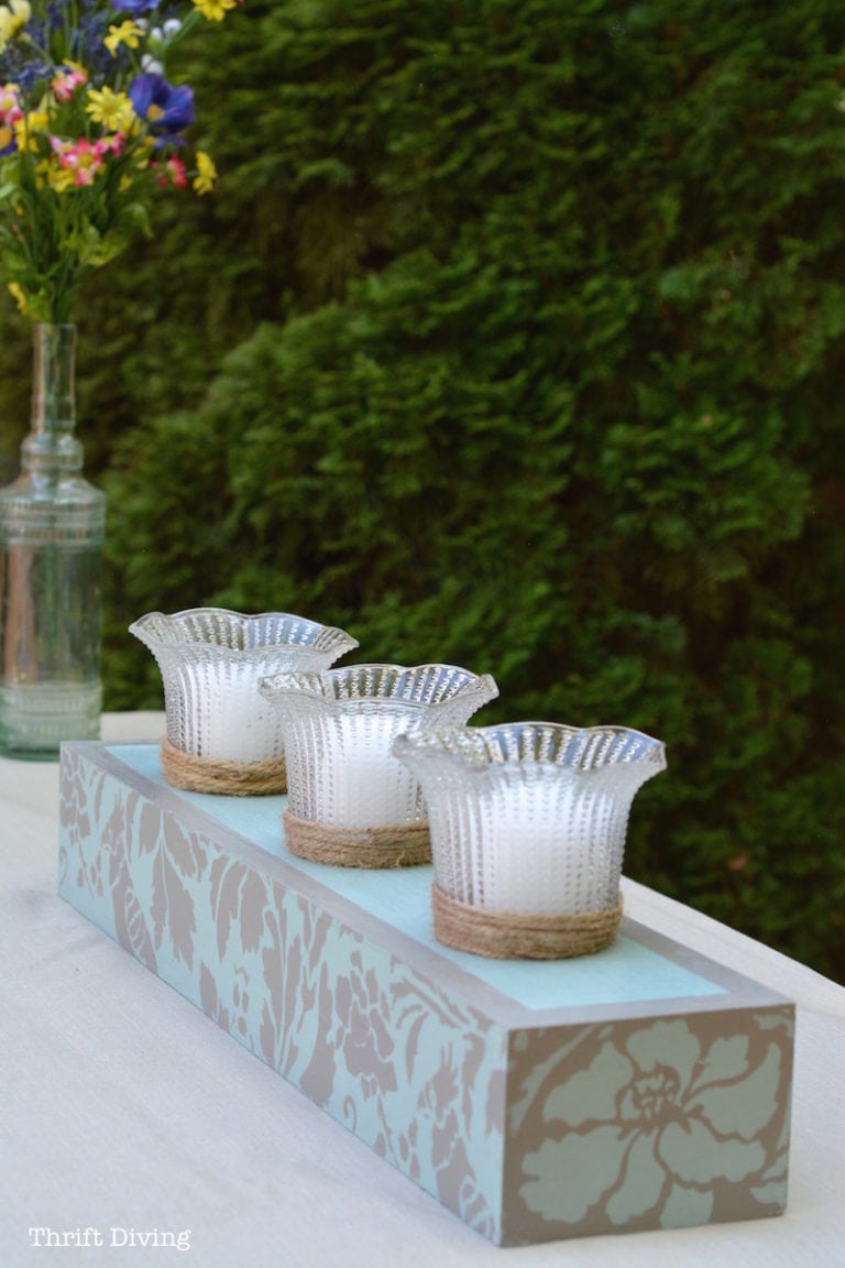 How to Upcycle Ceiling Fan Lights Into Candle Holders