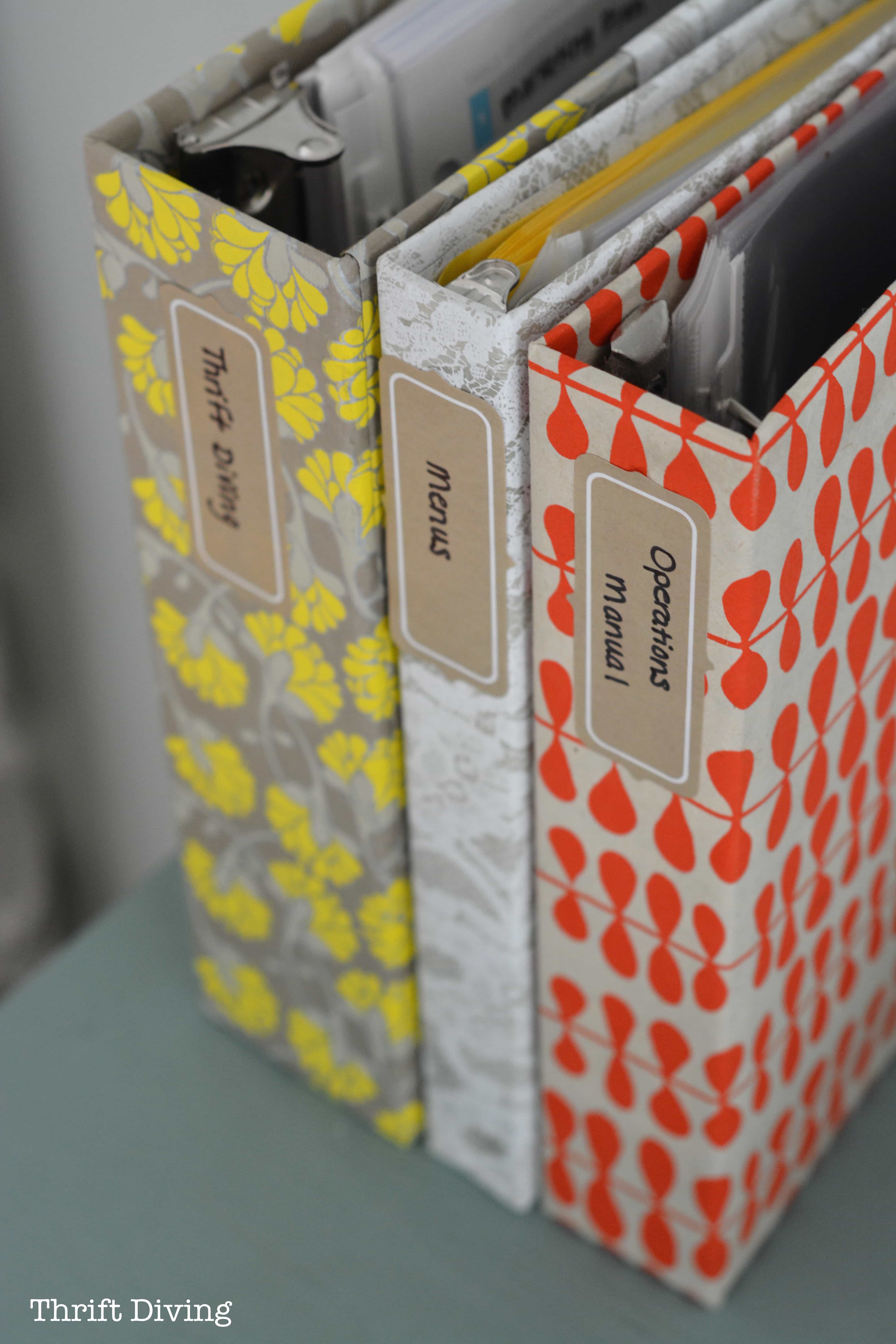 How To Cover Ugly Binders With Pretty Paper DIY Notebooks