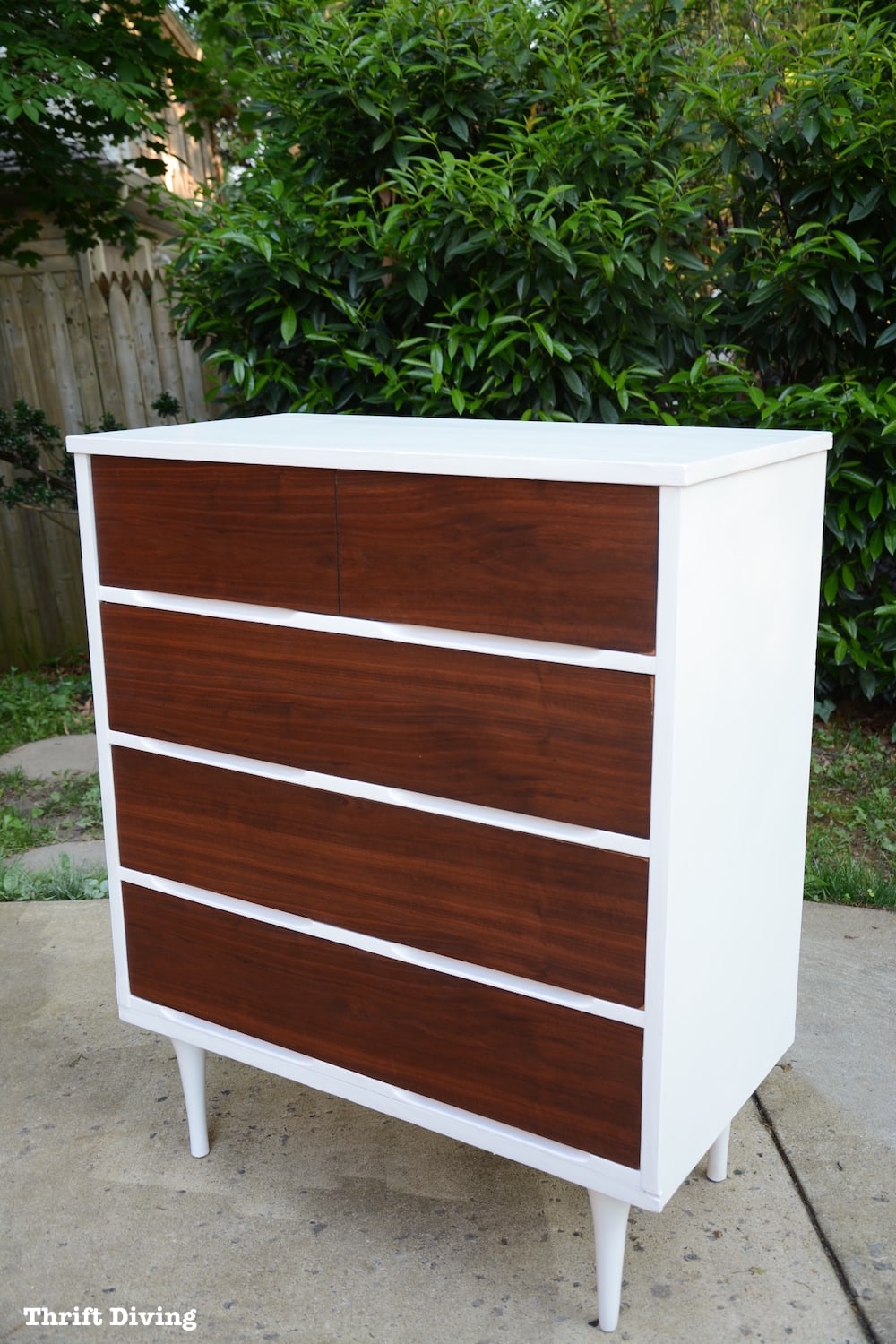 BEFORE & AFTER: Mid-Century Modern Dresser Makeover