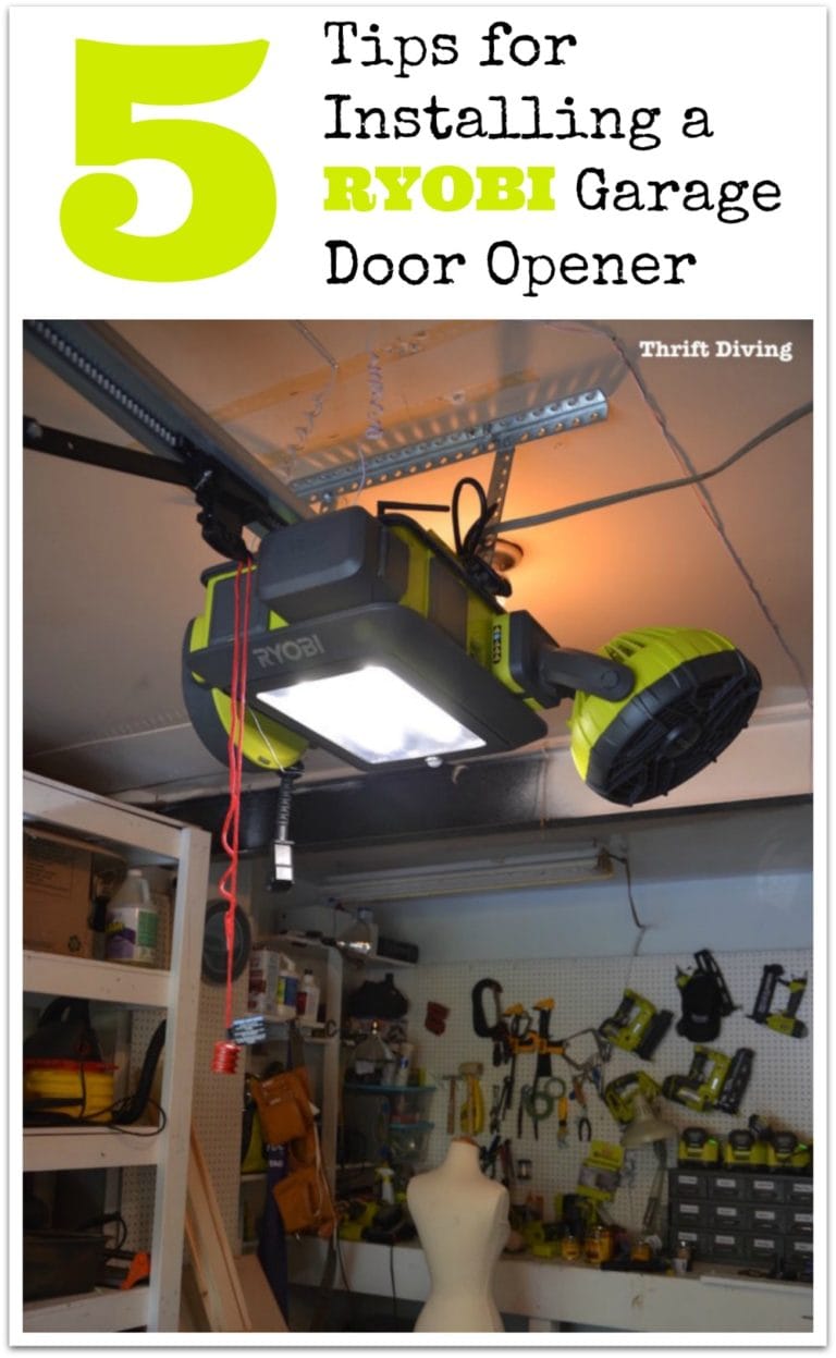 How to Install a RYOBI Garage Door Opener