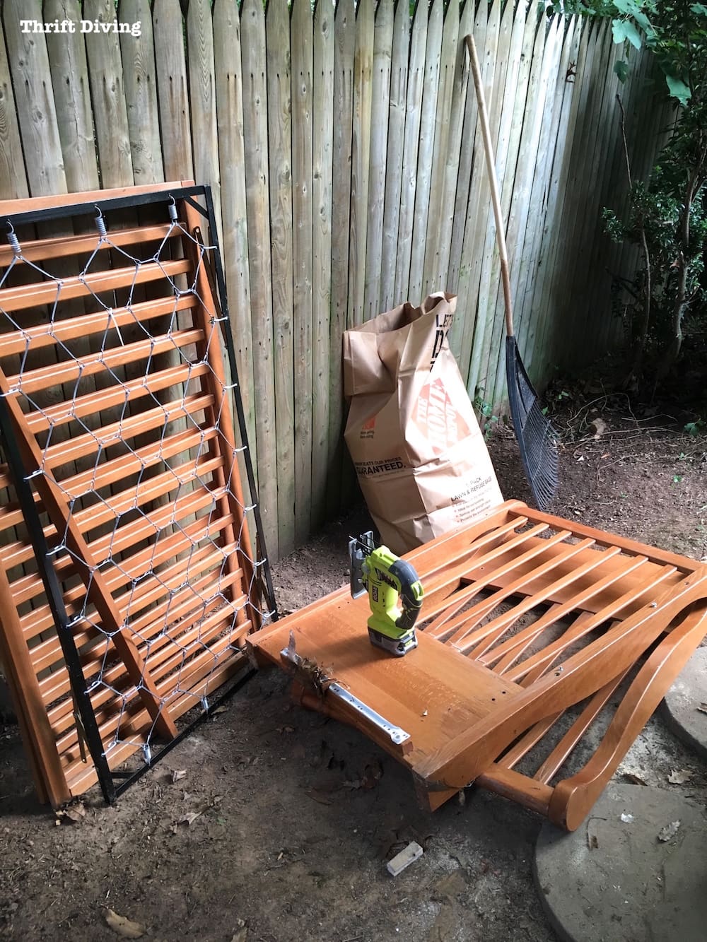I Upcycled My Son's Old Crib Into a Coffee Table For My Patio