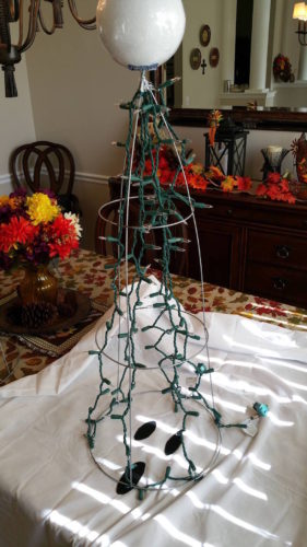 How to Make Halloween DIY Ghost Lights For Your Porch!