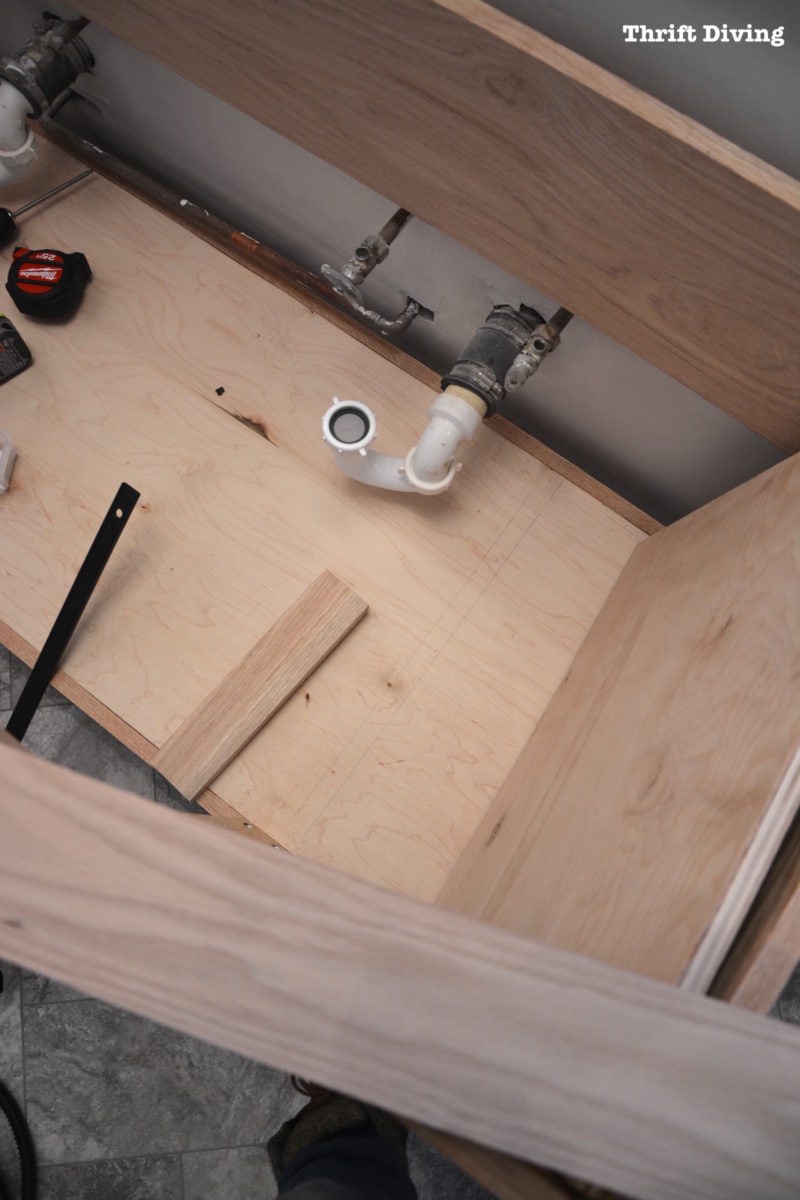 Build a DIY Bathroom Vanity - Part 3 - Creating the Partitions