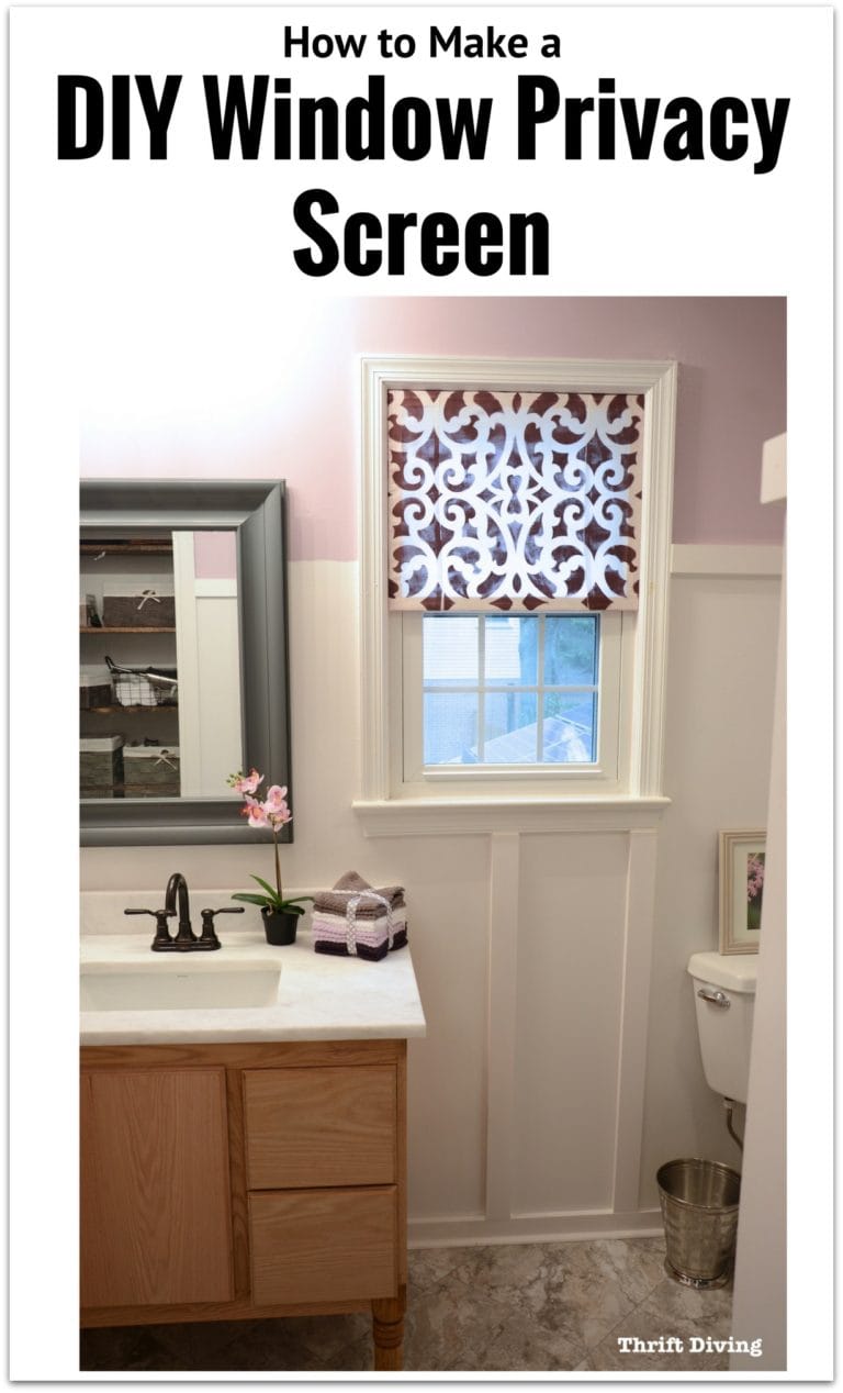 How to Make a Pretty DIY Window Privacy Screen