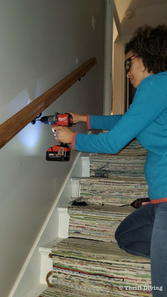 Installing a Staircase Handrail at My Basement Stairs